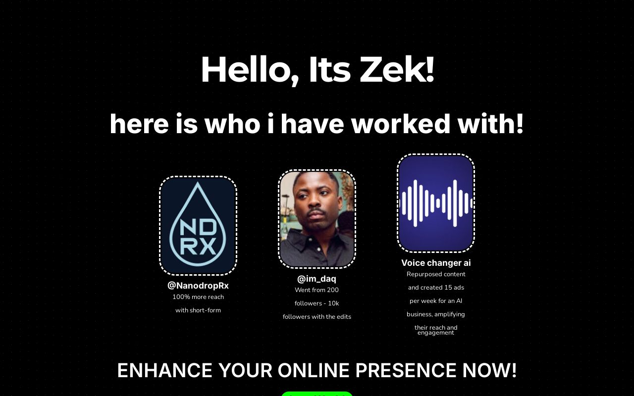 Zek's portfolio